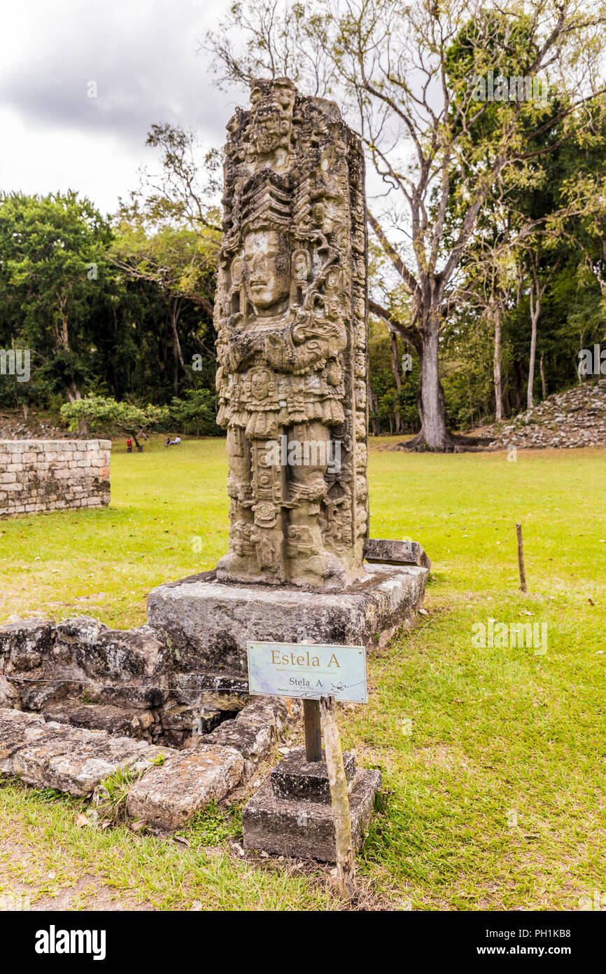 A typical view at Copan Ruins in Honduras Stock Photo - Alamy