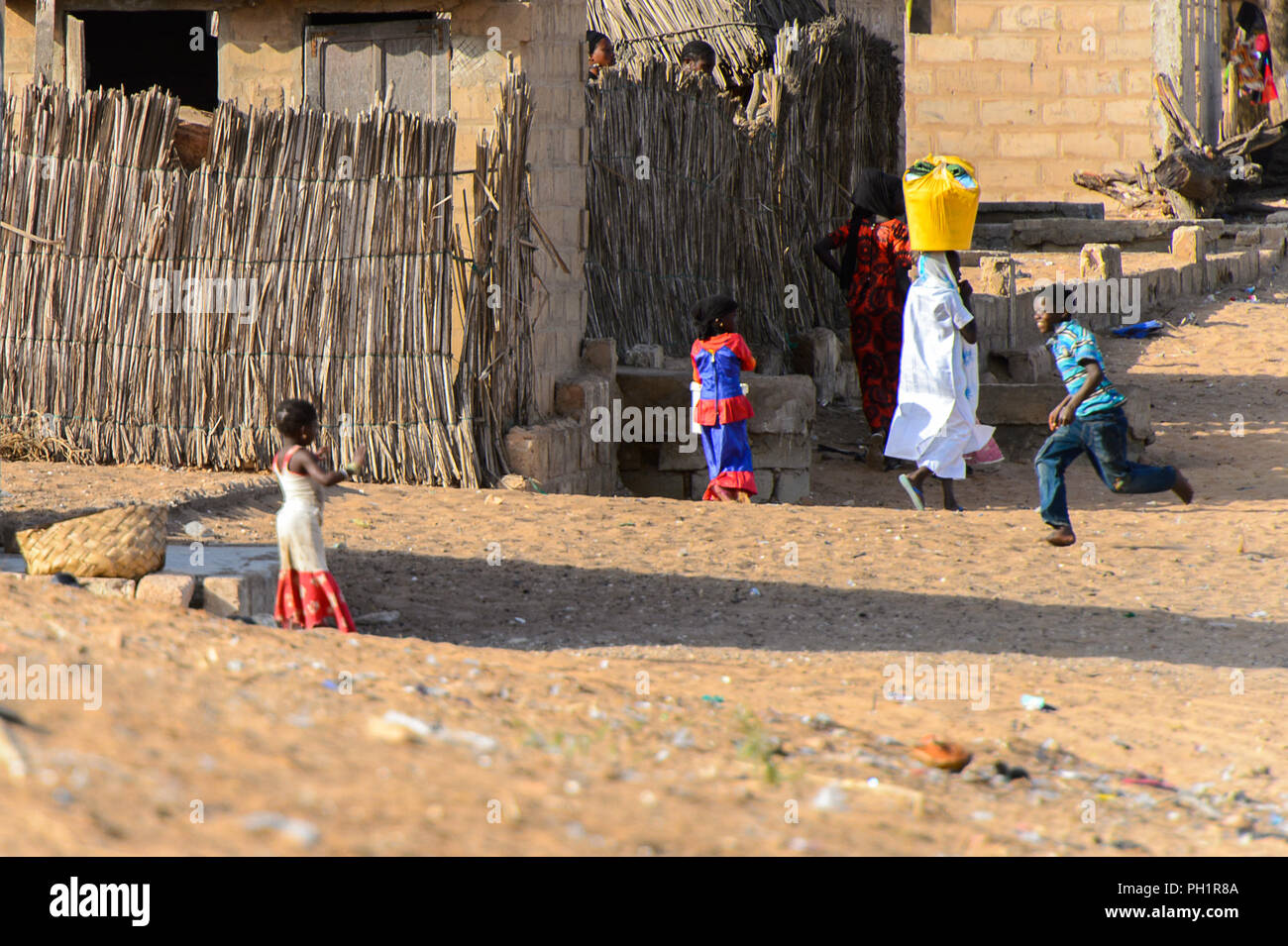 KAYAR, SENEGAL - APR 27, 2017: Unidentified Senegalese woman in ...