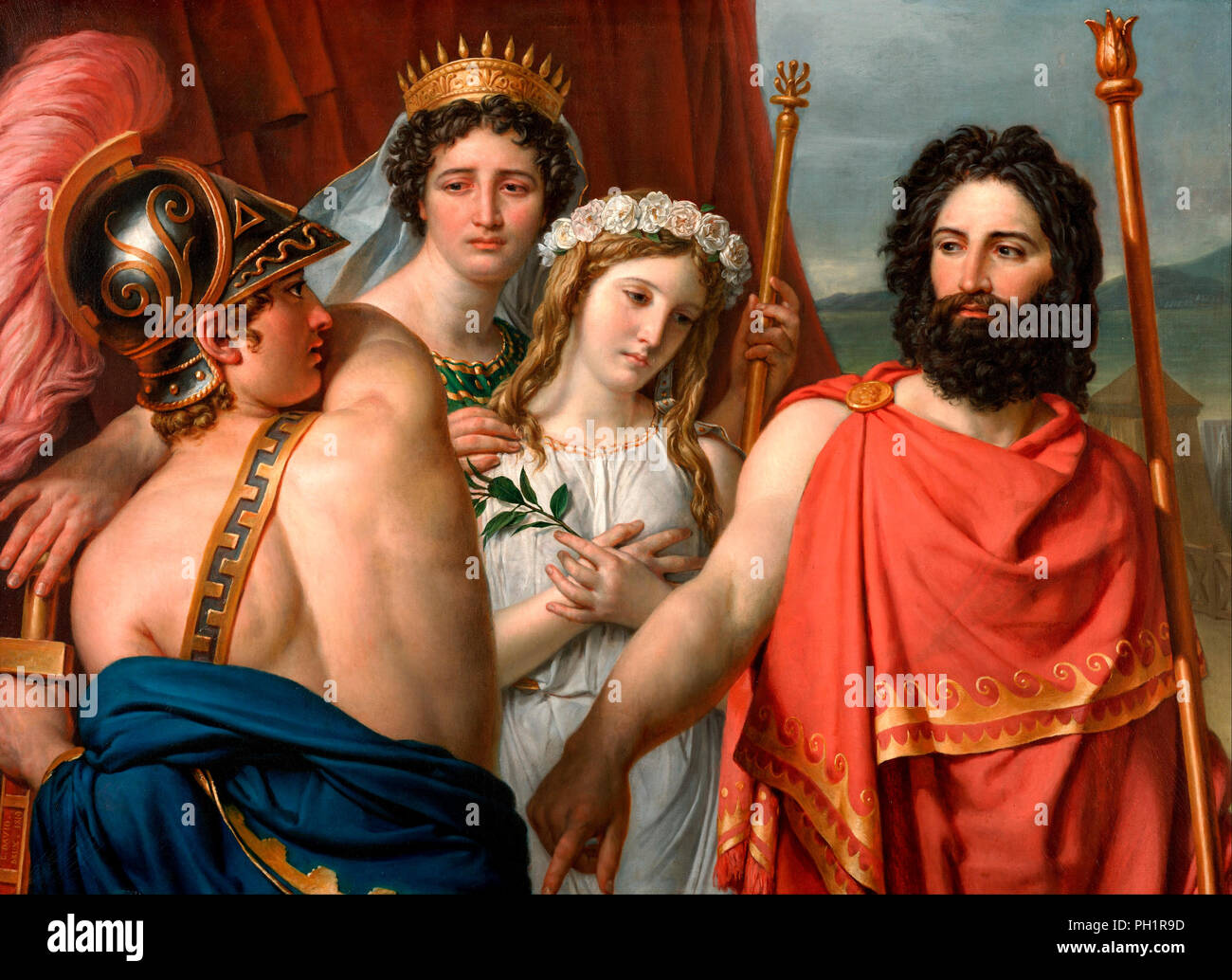 The Anger of Achilles - Jacques-Louis David, 1819 Stock Photo - Alamy