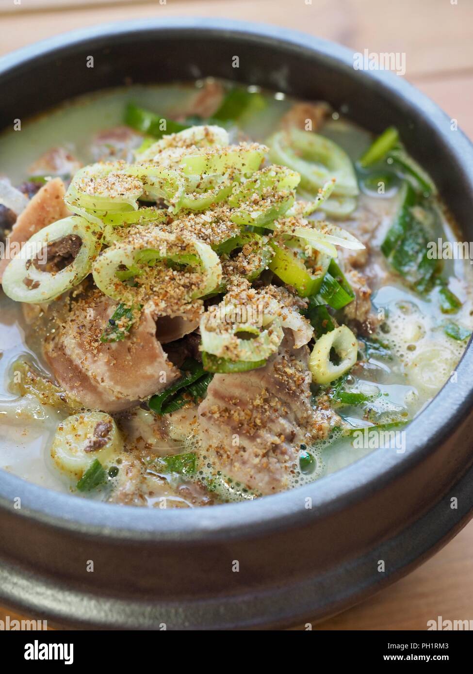 Korean food Sundae soup, sundae gukbap Stock Photo - Alamy