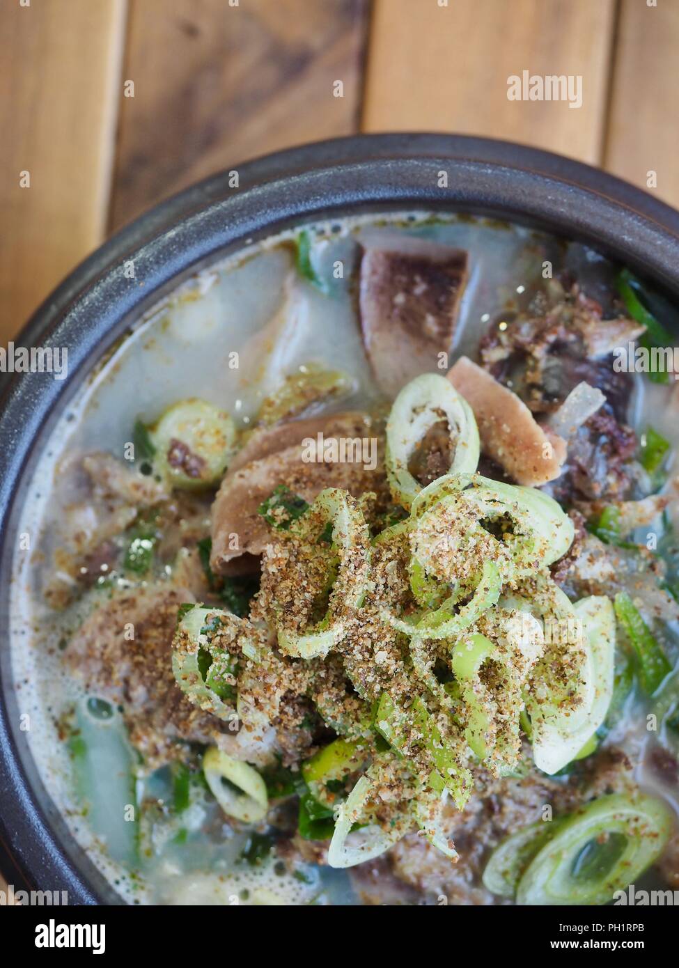Korean food Sundae soup, sundae gukbap Stock Photo - Alamy