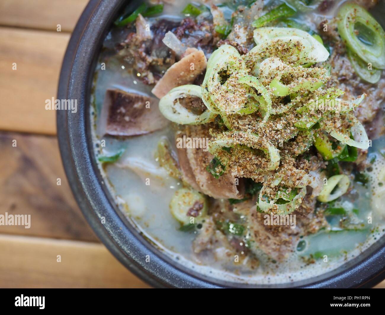 Korean food Sundae soup, sundae gukbap Stock Photo - Alamy