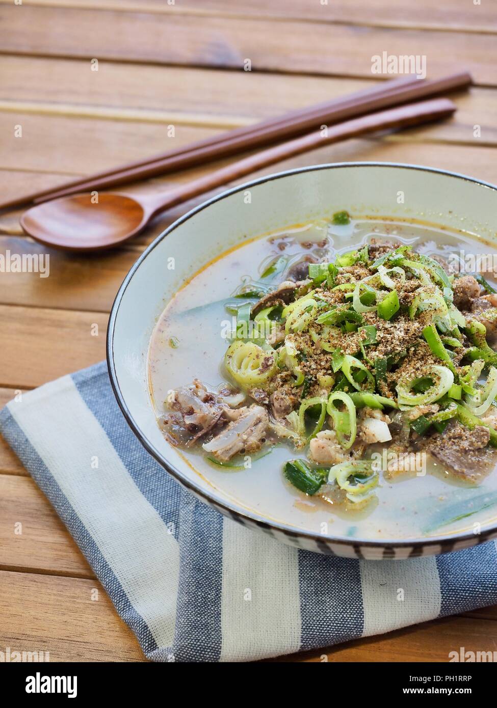 Korean food Sundae soup, sundae gukbap Stock Photo - Alamy