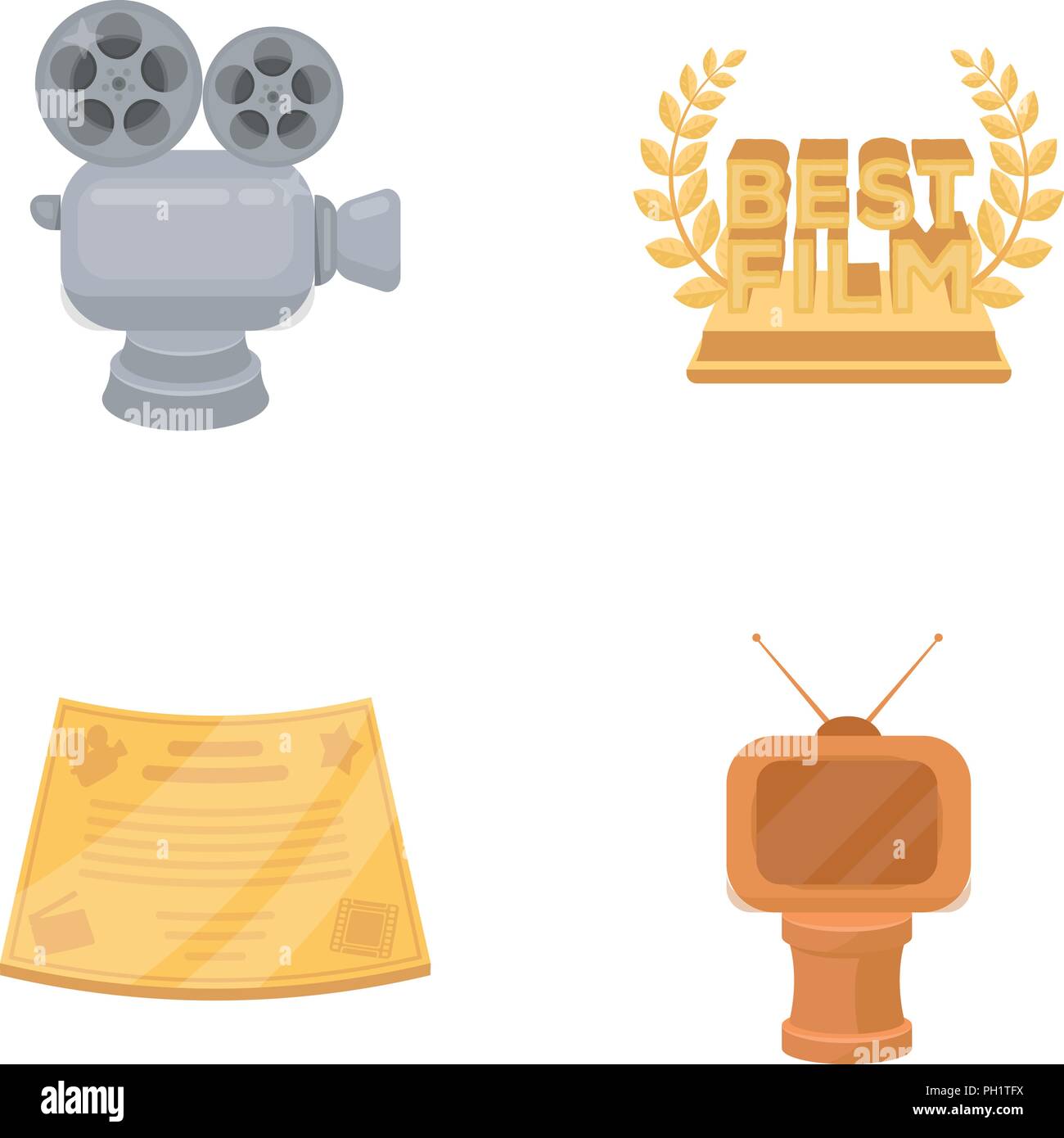 Different types of film Cut Out Stock Images & Pictures - Alamy