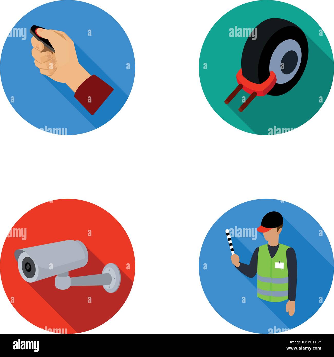 alarm,auto,camera,car,collection,equipment,flat,icon,illustration ...