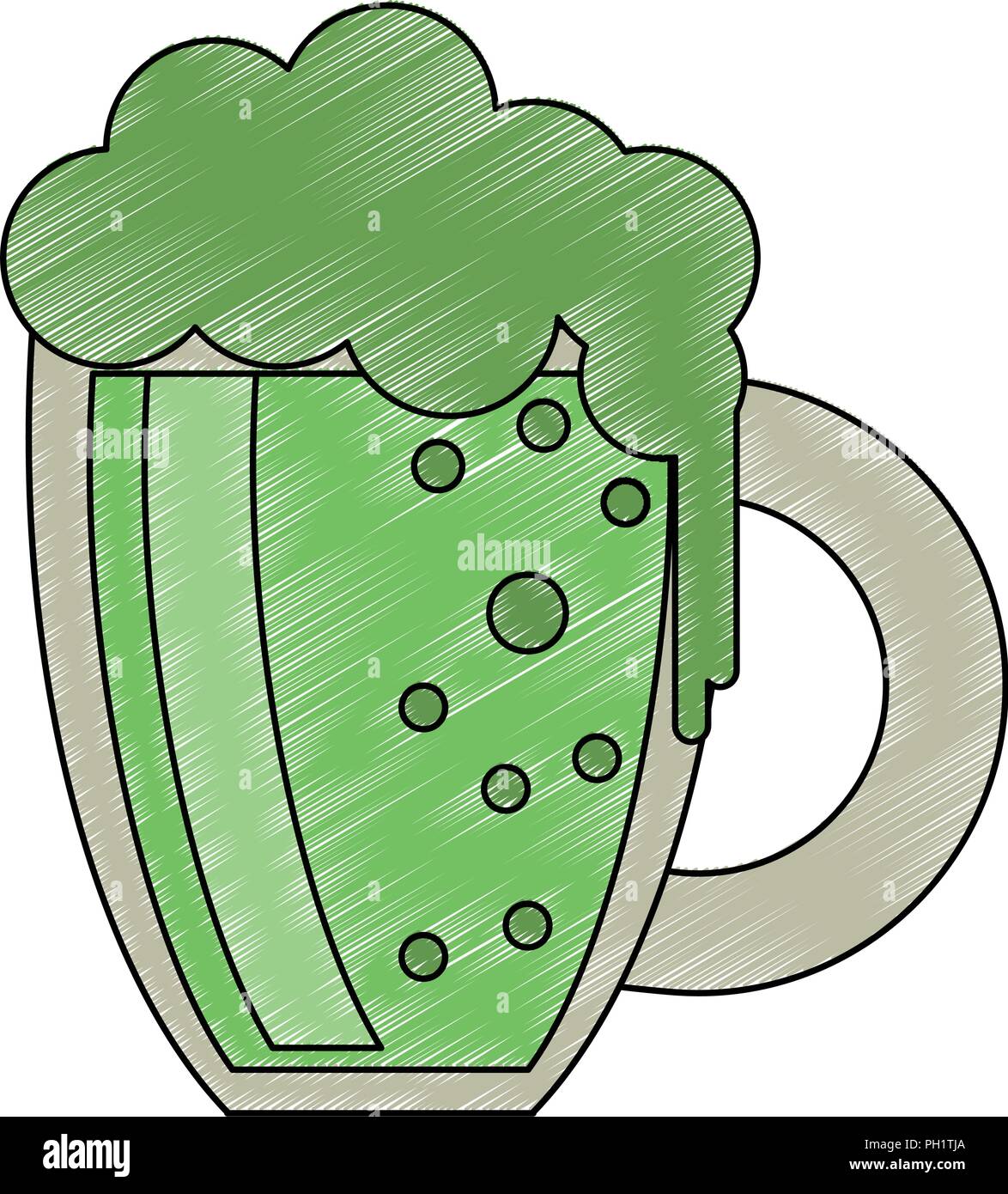 Irish beer cup scribble Stock Vector Image & Art - Alamy