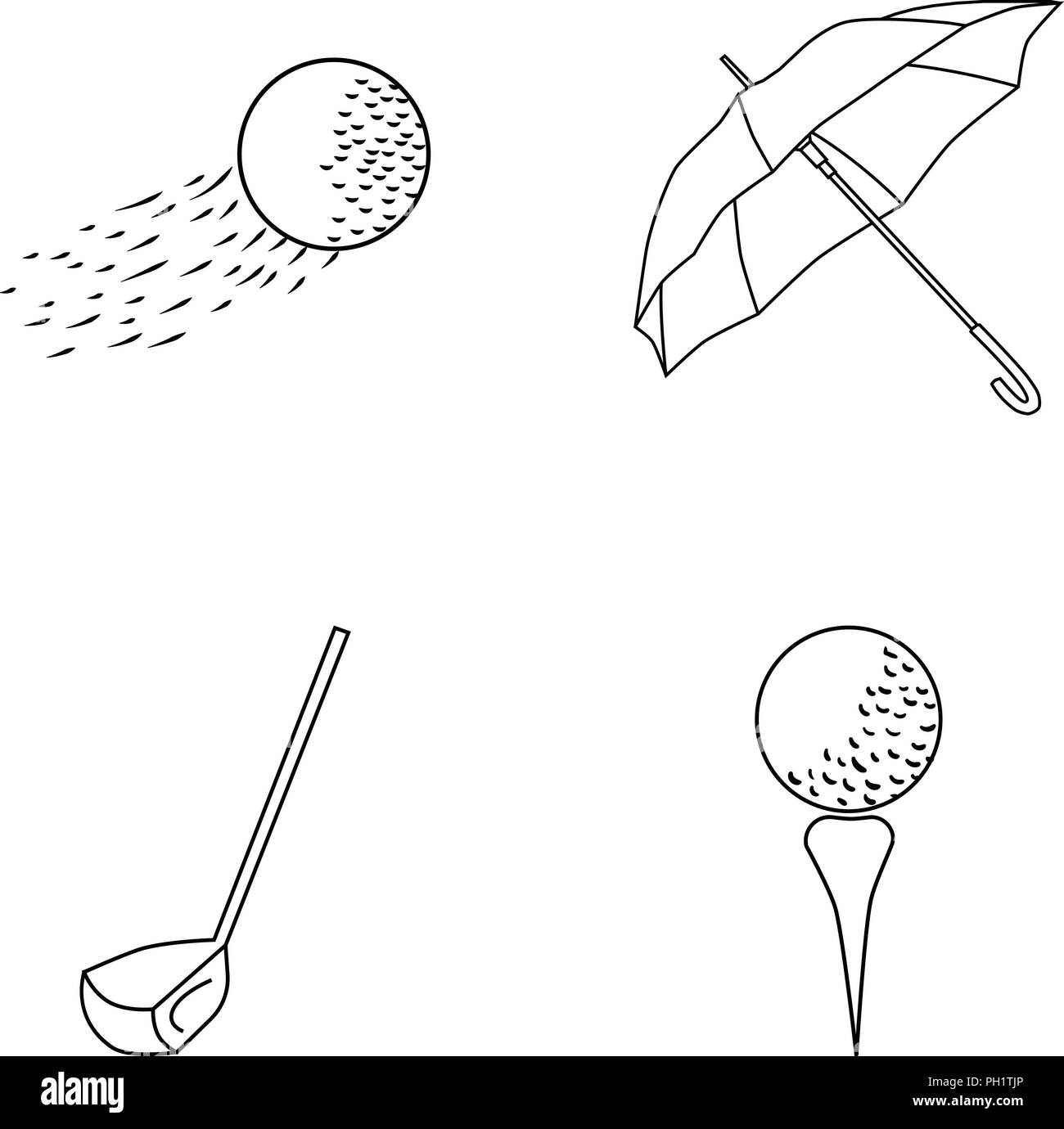 ball,blue,club,collection,excitement,fly,game,golf,hobby,icon ...