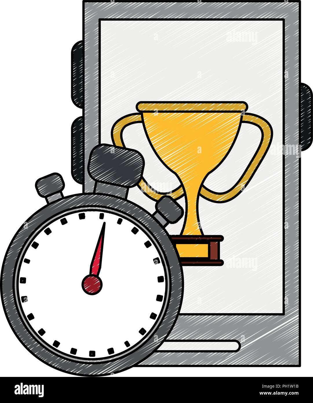 Prize smartphone Stock Vector Images - Alamy