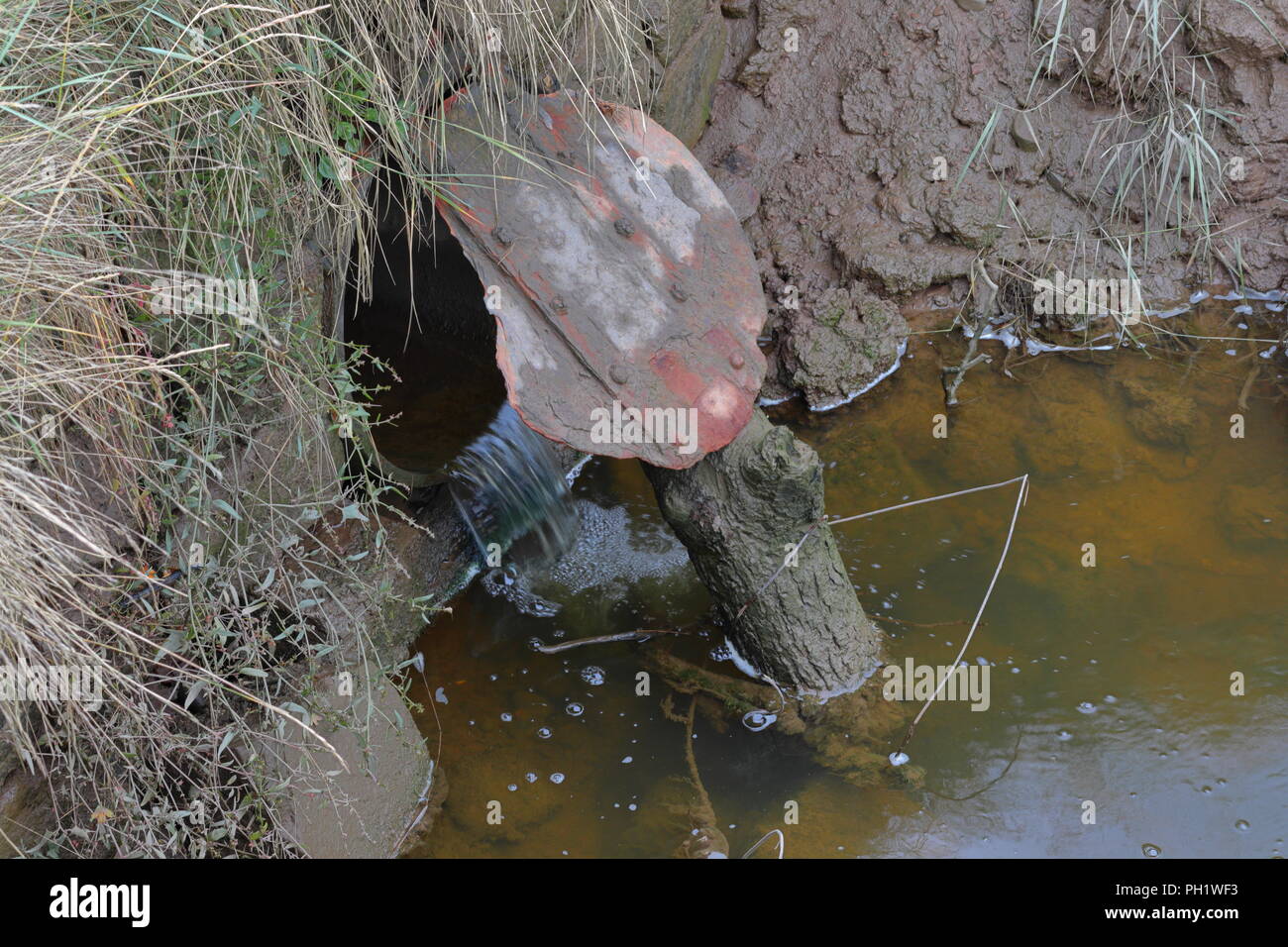 Log water pipe hi-res stock photography and images - Alamy