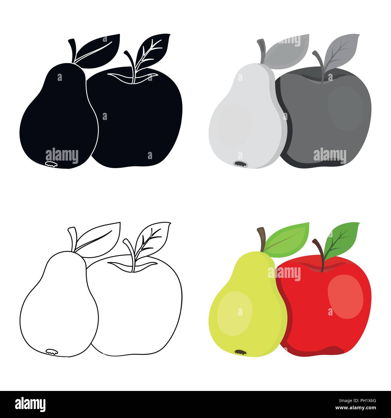 Fruit single icon in cartoon style .Fruit,vector symbol stock ...