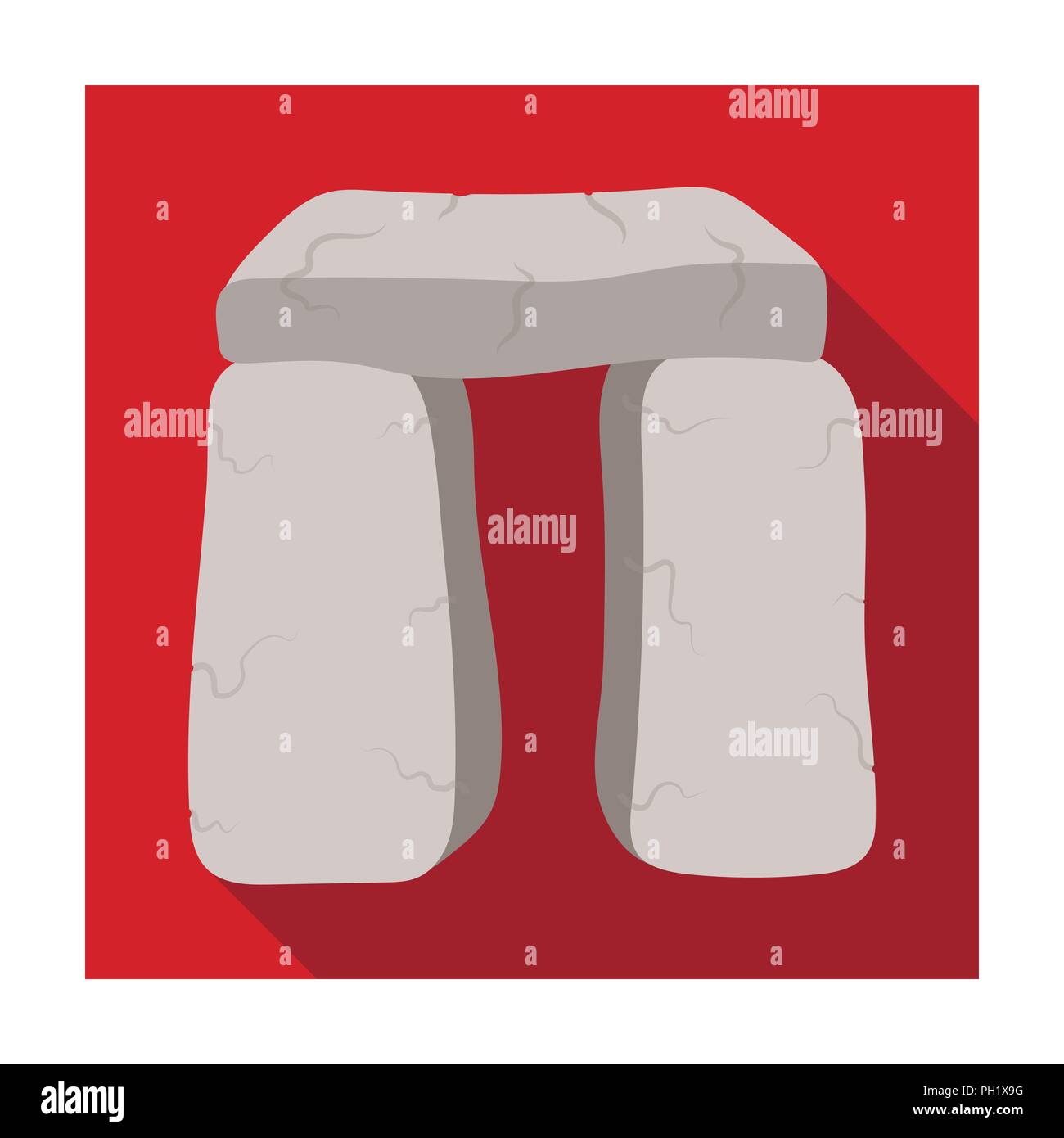 Scottish stone monument icon in flat design isolated on white ...