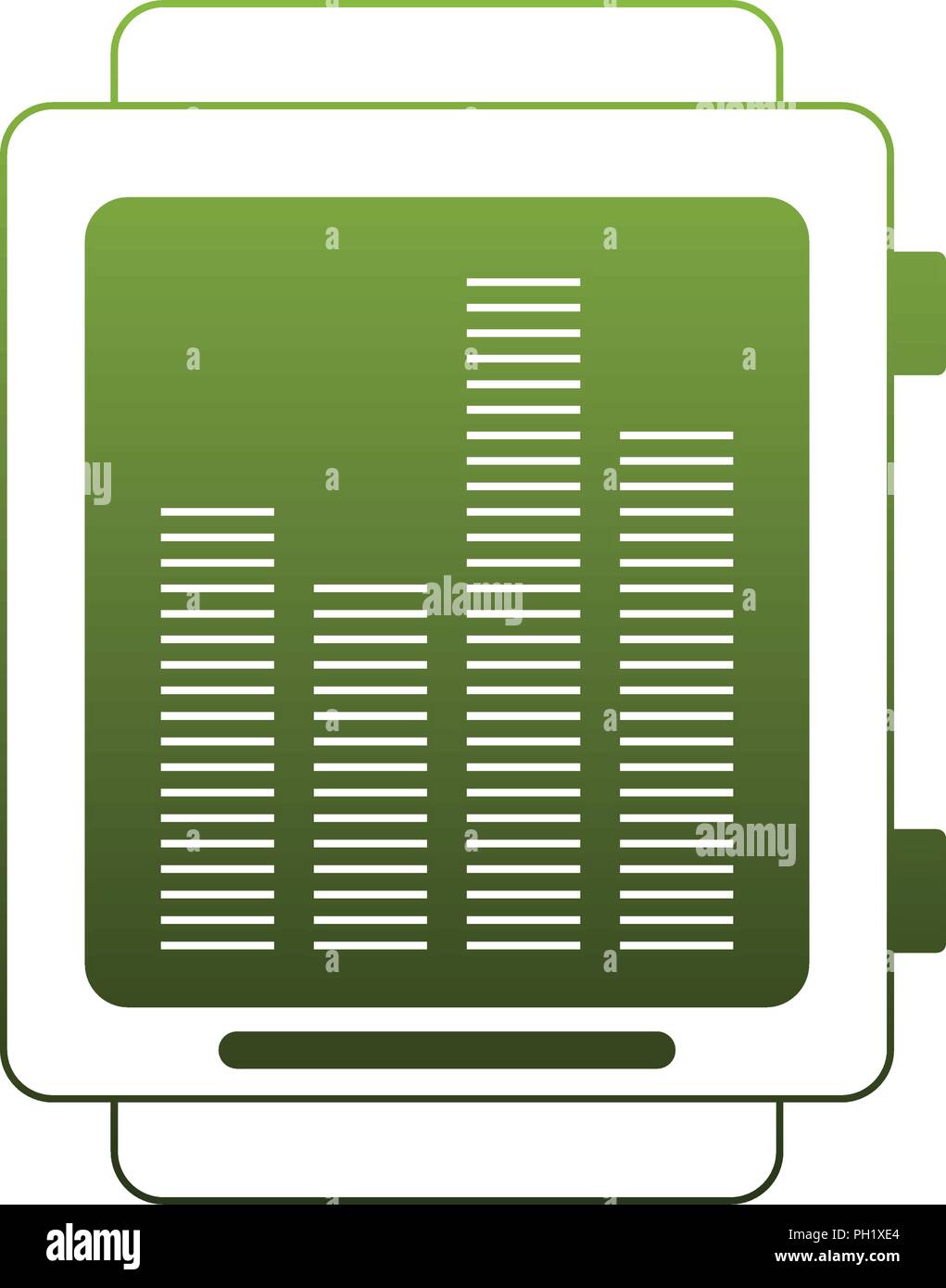 Smartwatch wearable technology green lines Stock Vector Image & Art - Alamy