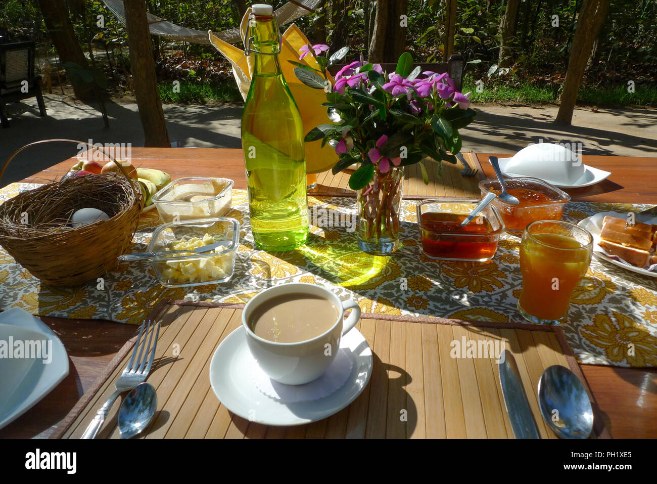 Picnic and breakfest in the outdoor Stock Photo - Alamy