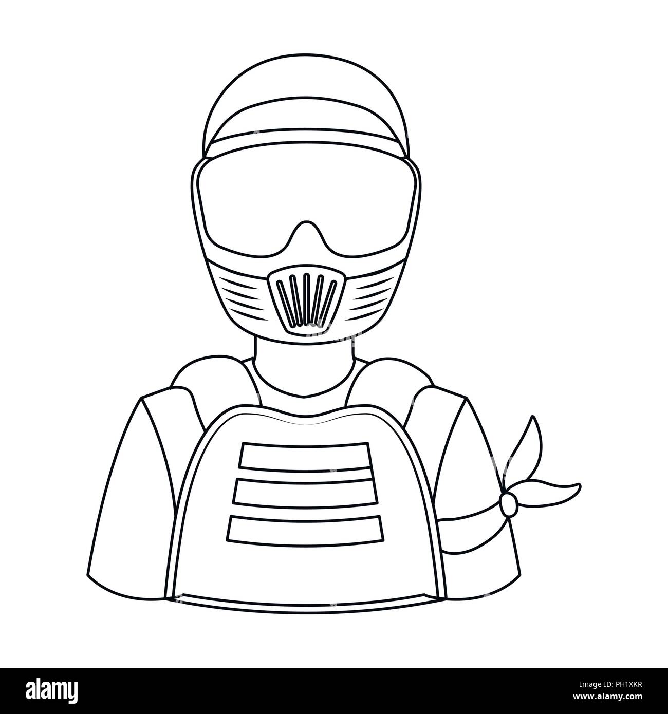 Paintball player silhouette Stock Vector Images - Alamy
