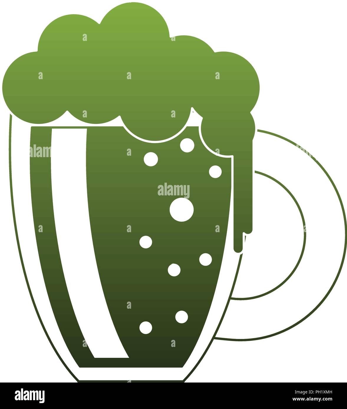 Irish beer cup green lines Stock Vector Image & Art - Alamy
