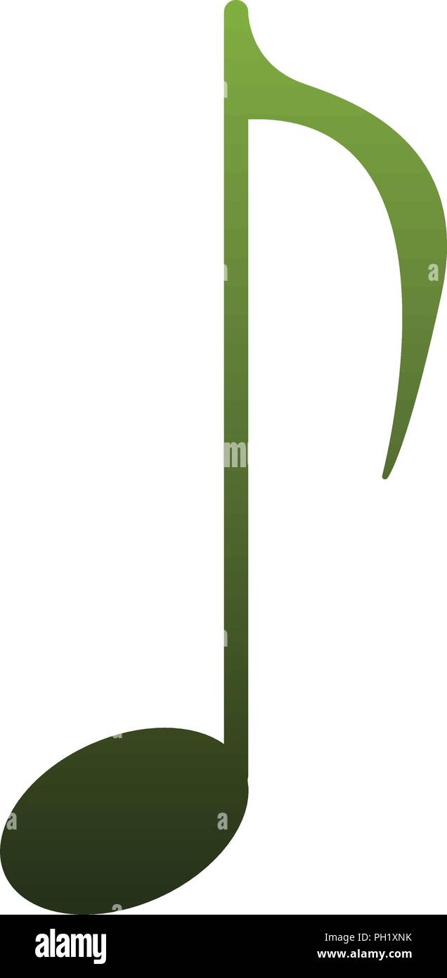 Music note symbol green lines Stock Vector Image & Art - Alamy