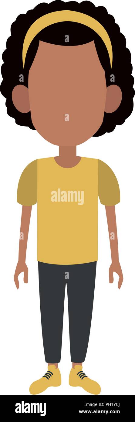 Girl faceless cartoon Stock Vector Image & Art - Alamy