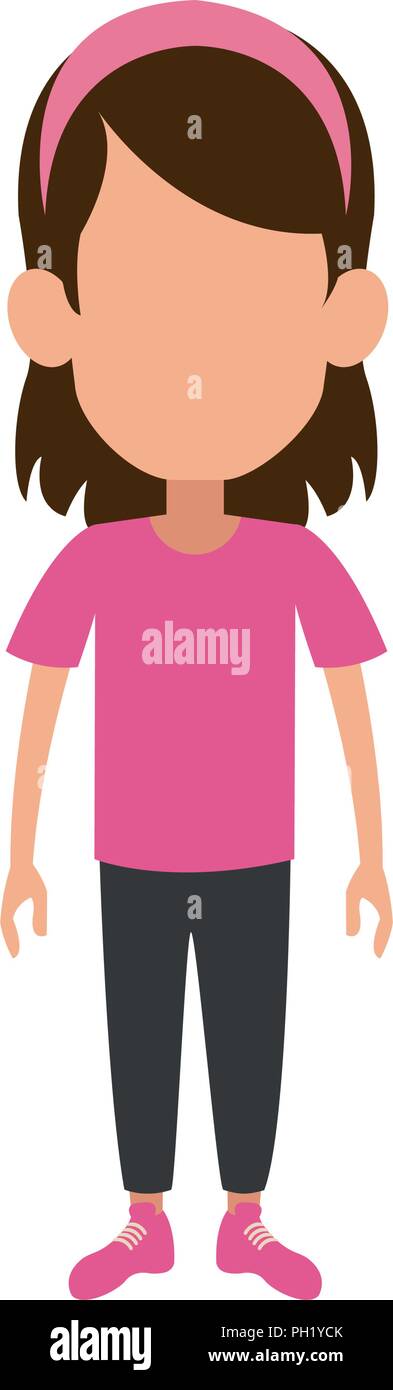 Girl faceless cartoon Stock Vector Image & Art - Alamy