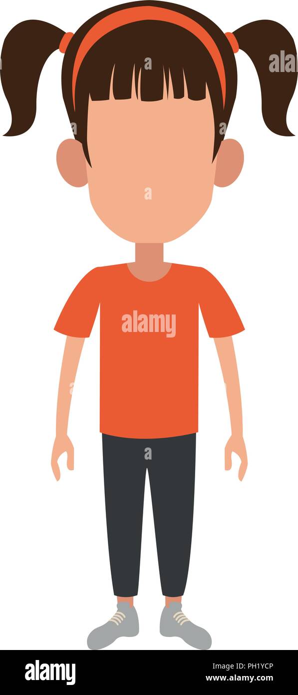 Girl faceless cartoon Stock Vector Image & Art - Alamy