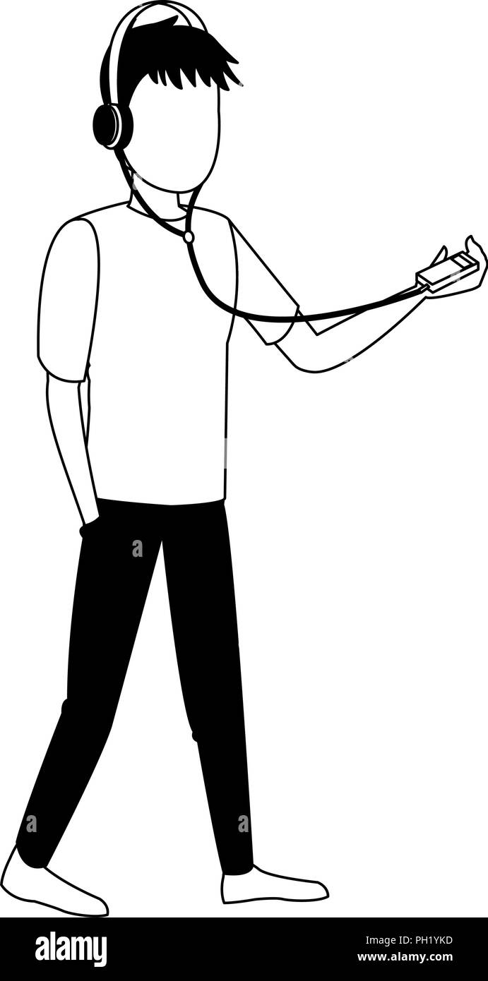 Listening Clipart Black And White
