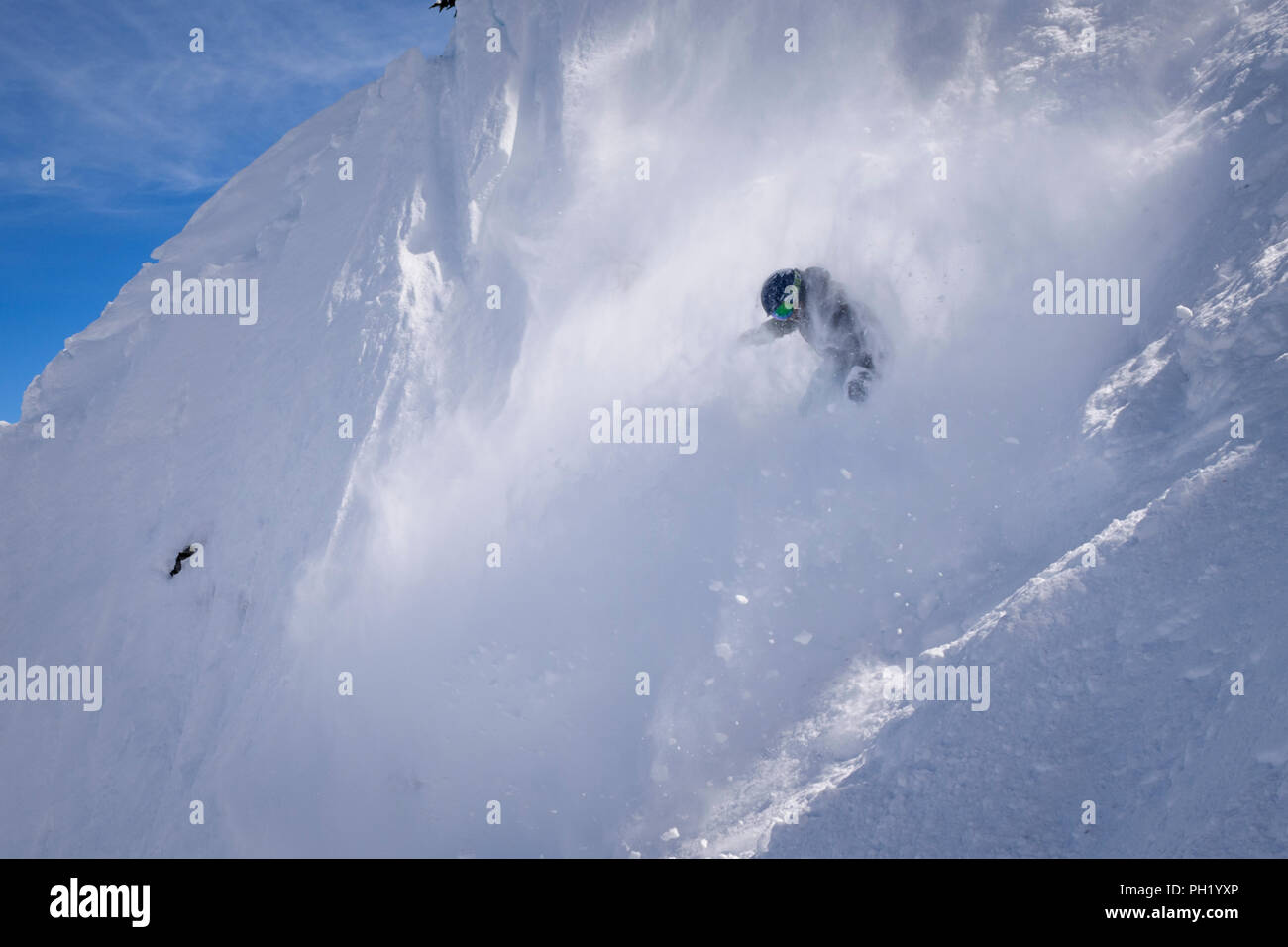 In the Chutes at Mt. Rose Ski Tahoe Stock Photo - Alamy