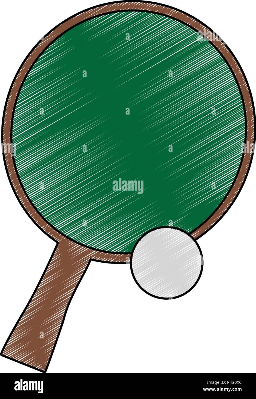Draw ping pong racket Stock Vector Images - Alamy