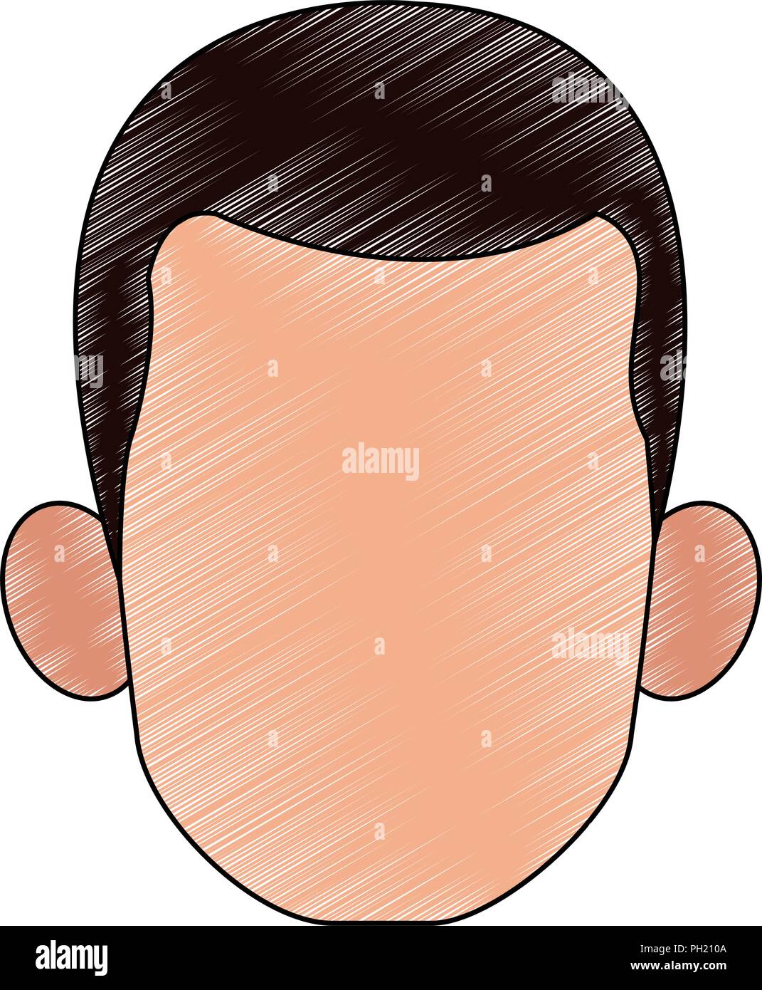 Man faceless head scribble Stock Vector Image & Art - Alamy