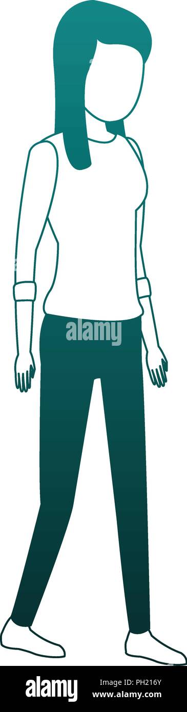 Young man faceless avatar blue lines Stock Vector Image & Art - Alamy