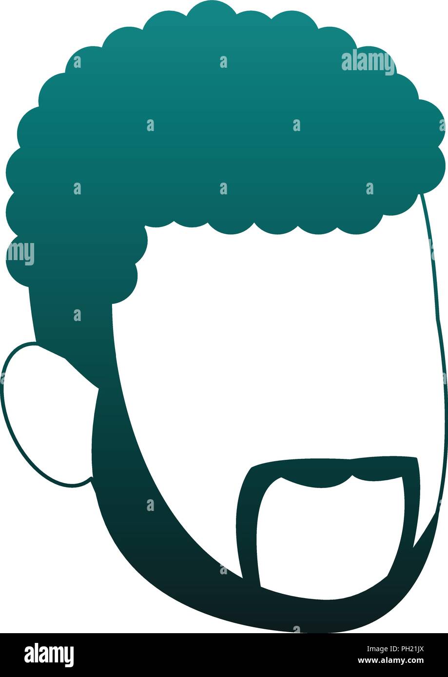 Man faceless head blue lines Stock Vector Image & Art - Alamy