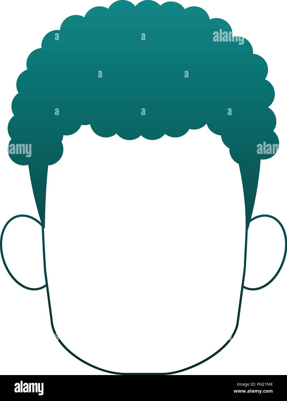 Man faceless head blue lines Stock Vector Image & Art - Alamy