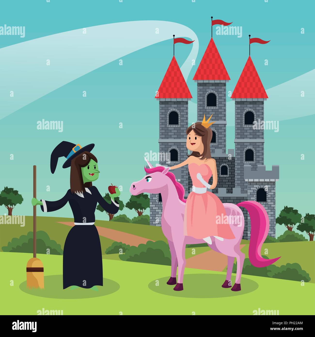 Fairy stories cartoons Stock Vector Image & Art - Alamy