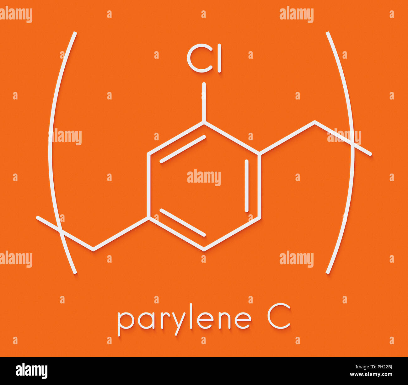 Parylene C Polymer Chemical Structure High Resolution Stock Photography ...