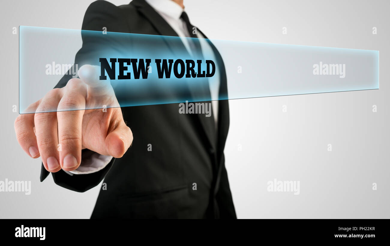Businessman virtual sphere hi-res stock photography and images - Alamy