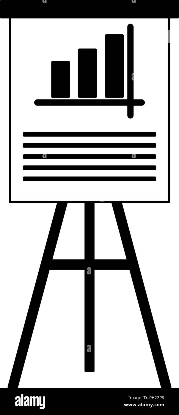 Statistics on whiteboard in black and white Stock Vector Image & Art ...