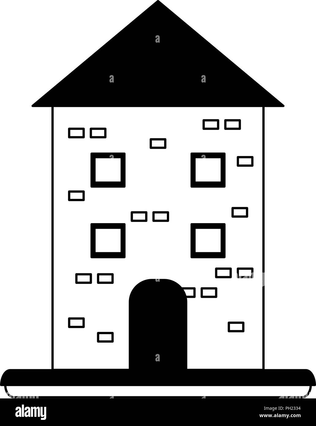 Historic european buildings traditional Stock Vector Images - Alamy