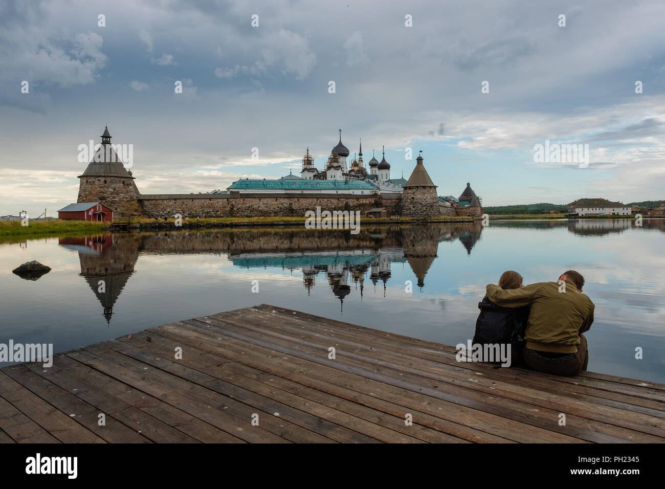Beautiful russian Solovki Monastery at summer day Stock Photo - Alamy