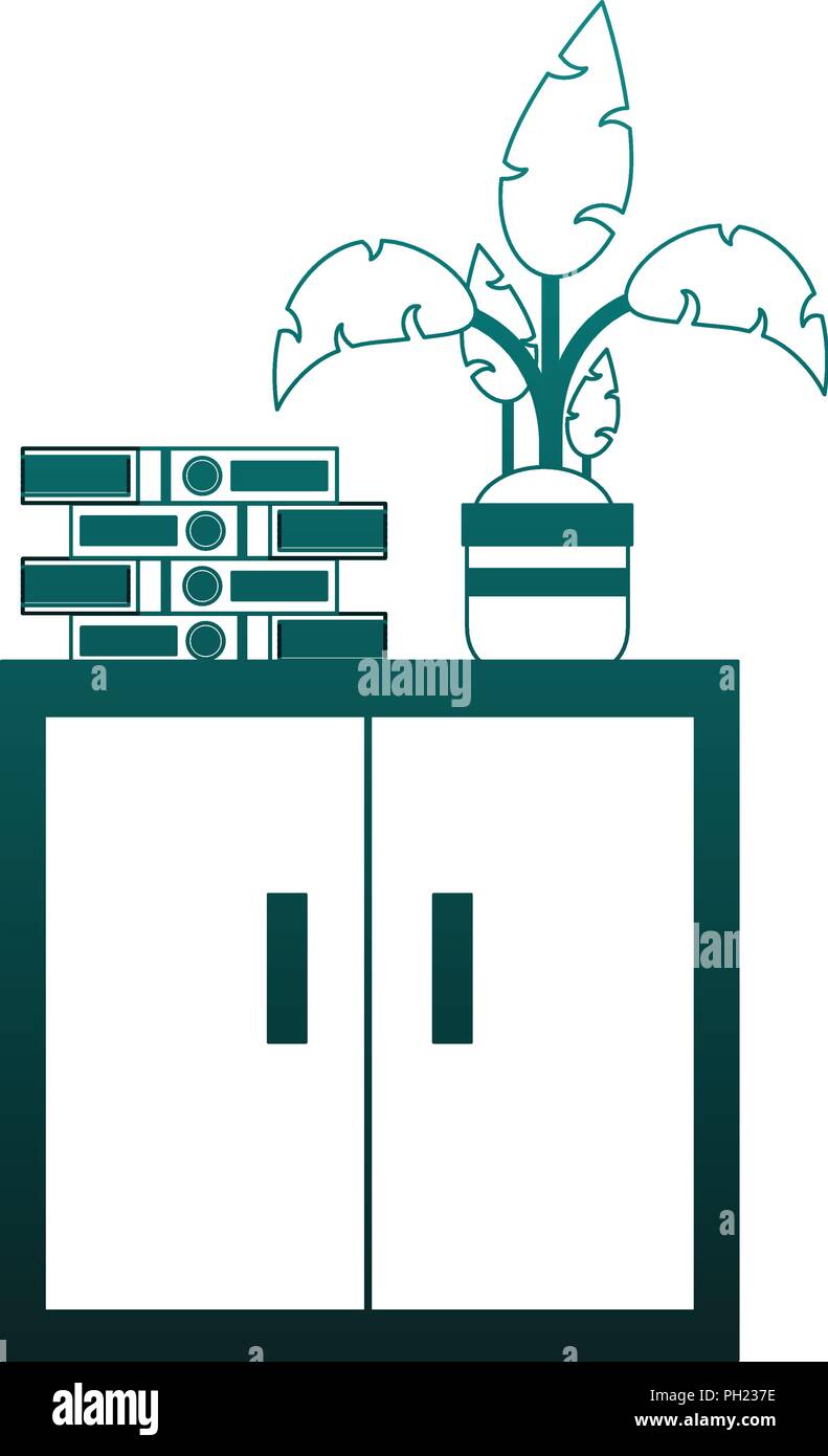 Media storage cabinet Stock Vector Images - Alamy