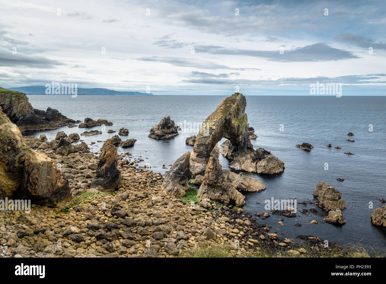This is the Crohy Head Sea Arch on the west coast of Donegal Ireland ...