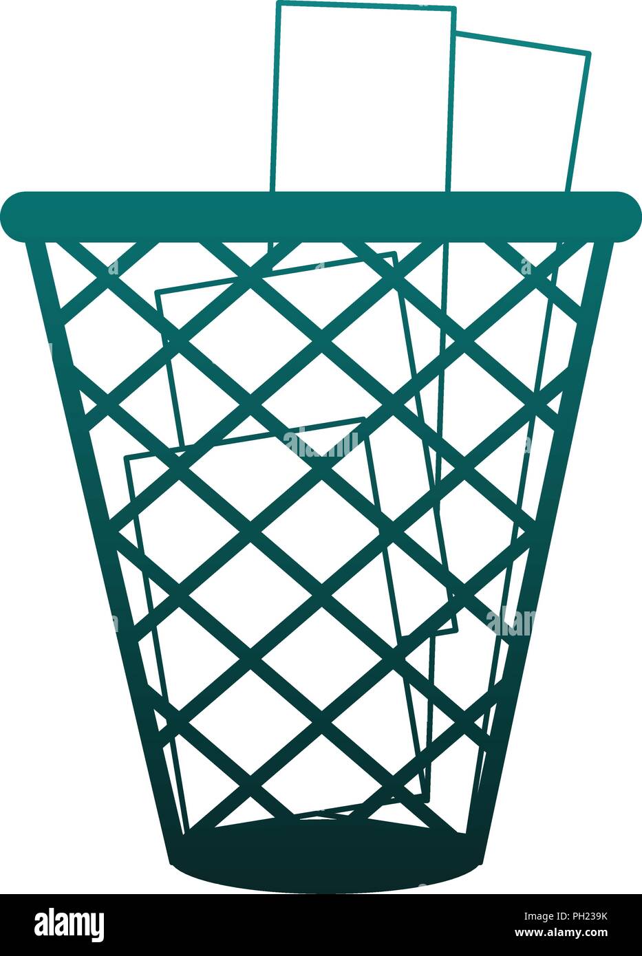 Dustbin crumpled paper Stock Vector Images - Alamy