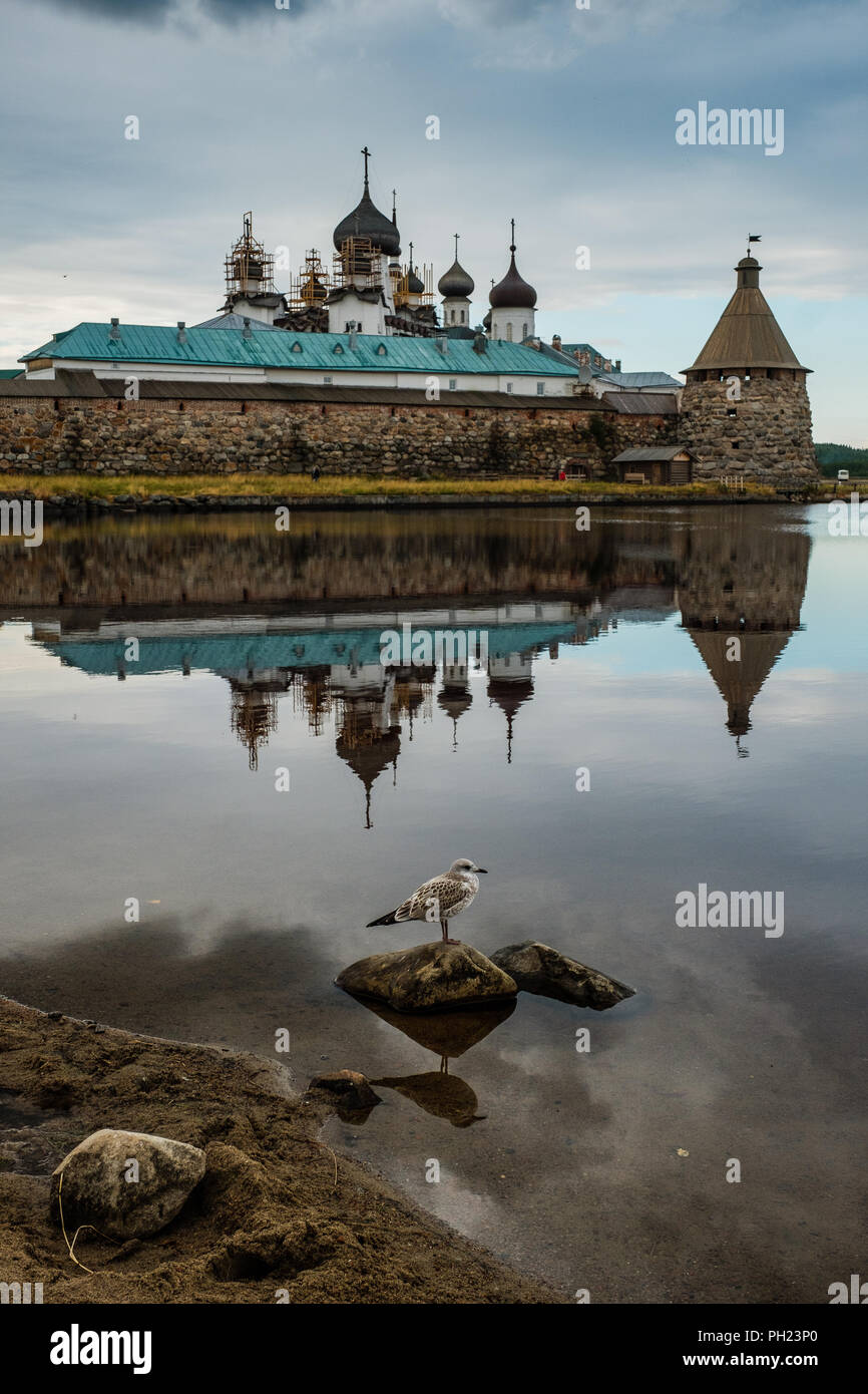 Beautiful russian Solovki Monastery at summer day Stock Photo - Alamy