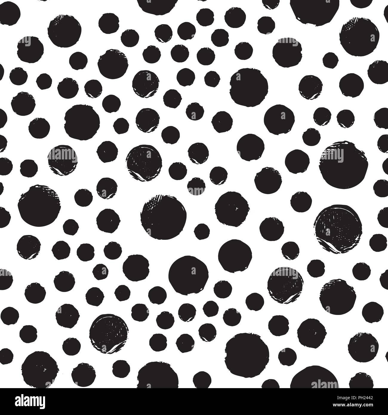 Vector illustration black polka Stock Vector Images - Alamy
