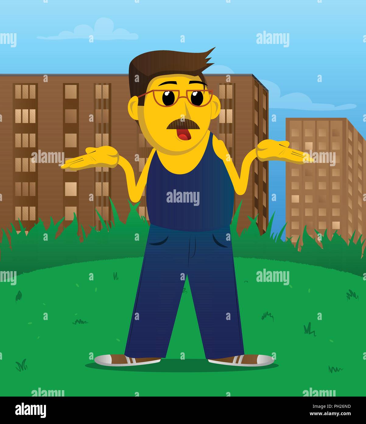 Cartoon Shrug High Resolution Stock Photography and Images - Alamy