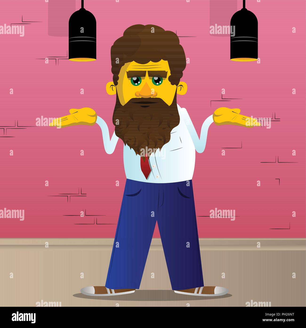 Cartoon Shrug High Resolution Stock Photography and Images - Alamy