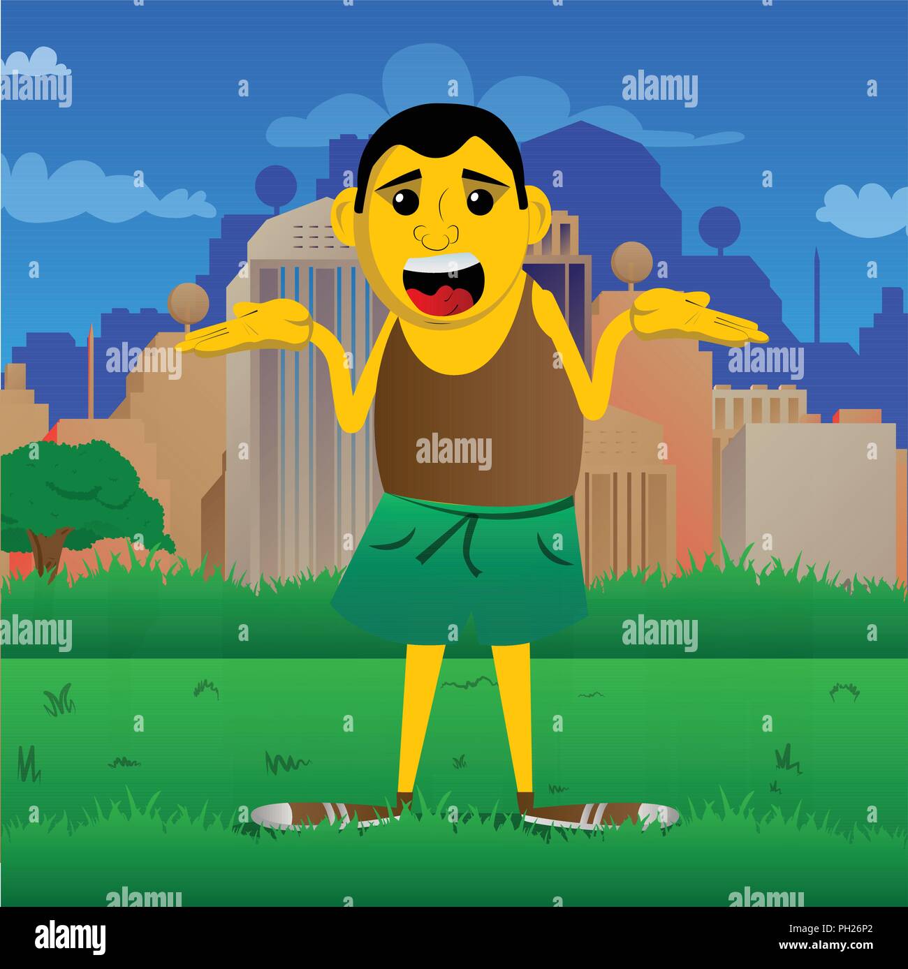Cartoon Shrug High Resolution Stock Photography and Images - Alamy