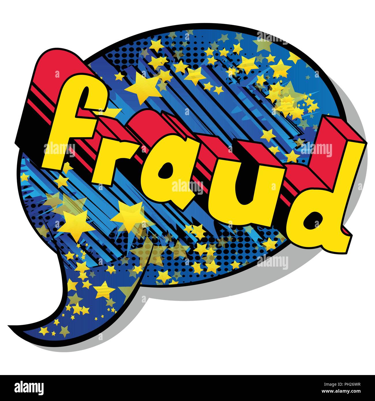 Fraud - Vector illustrated comic book style phrase Stock Vector Image ...