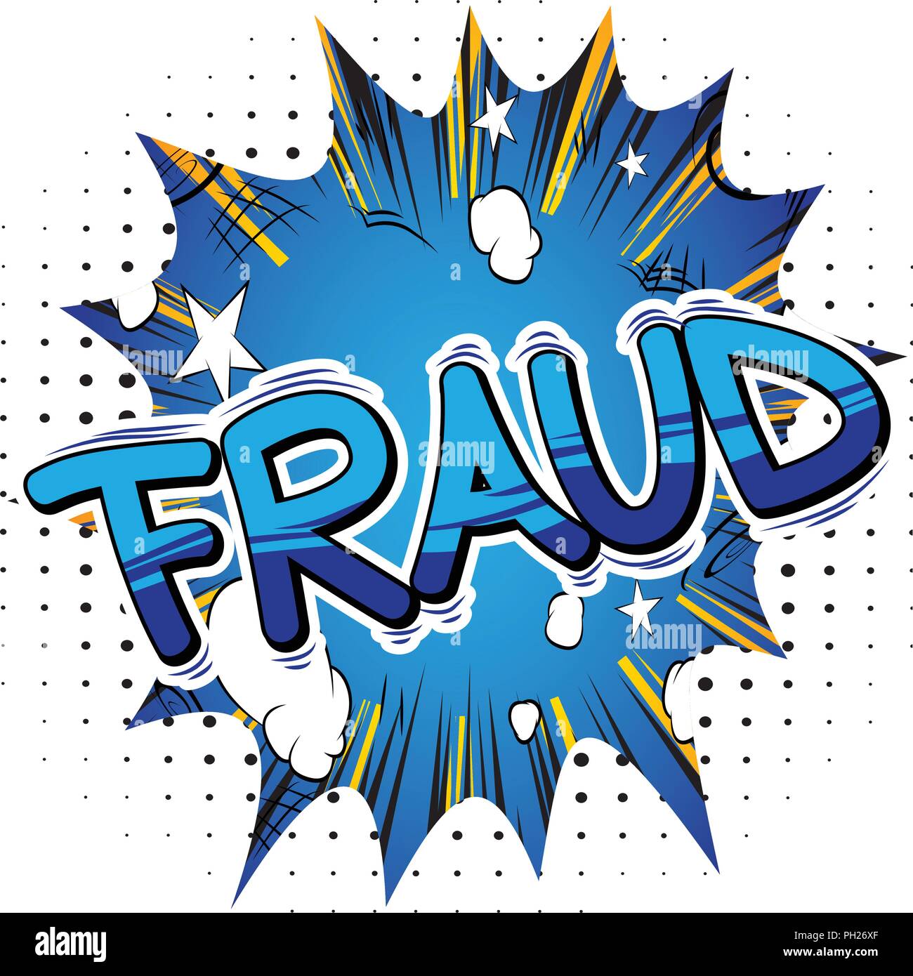 Fraud - Vector illustrated comic book style phrase Stock Vector Image ...