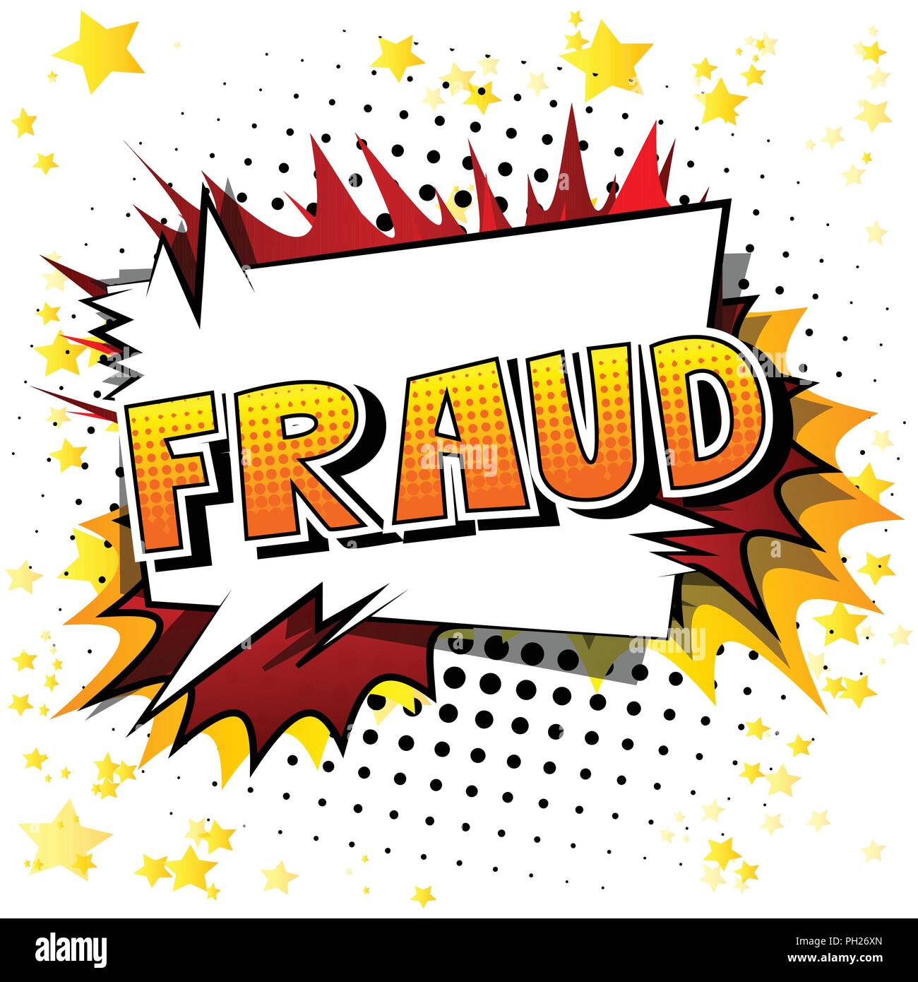Fraud - Vector illustrated comic book style phrase Stock Vector Image ...