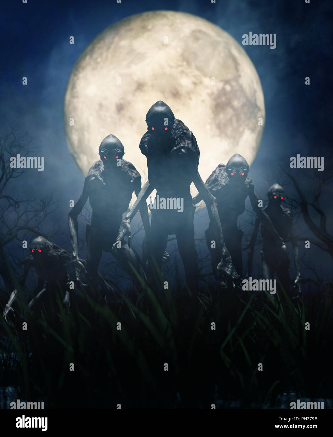 Bogeyman a creature of a nightmare,3d illustration for book ...