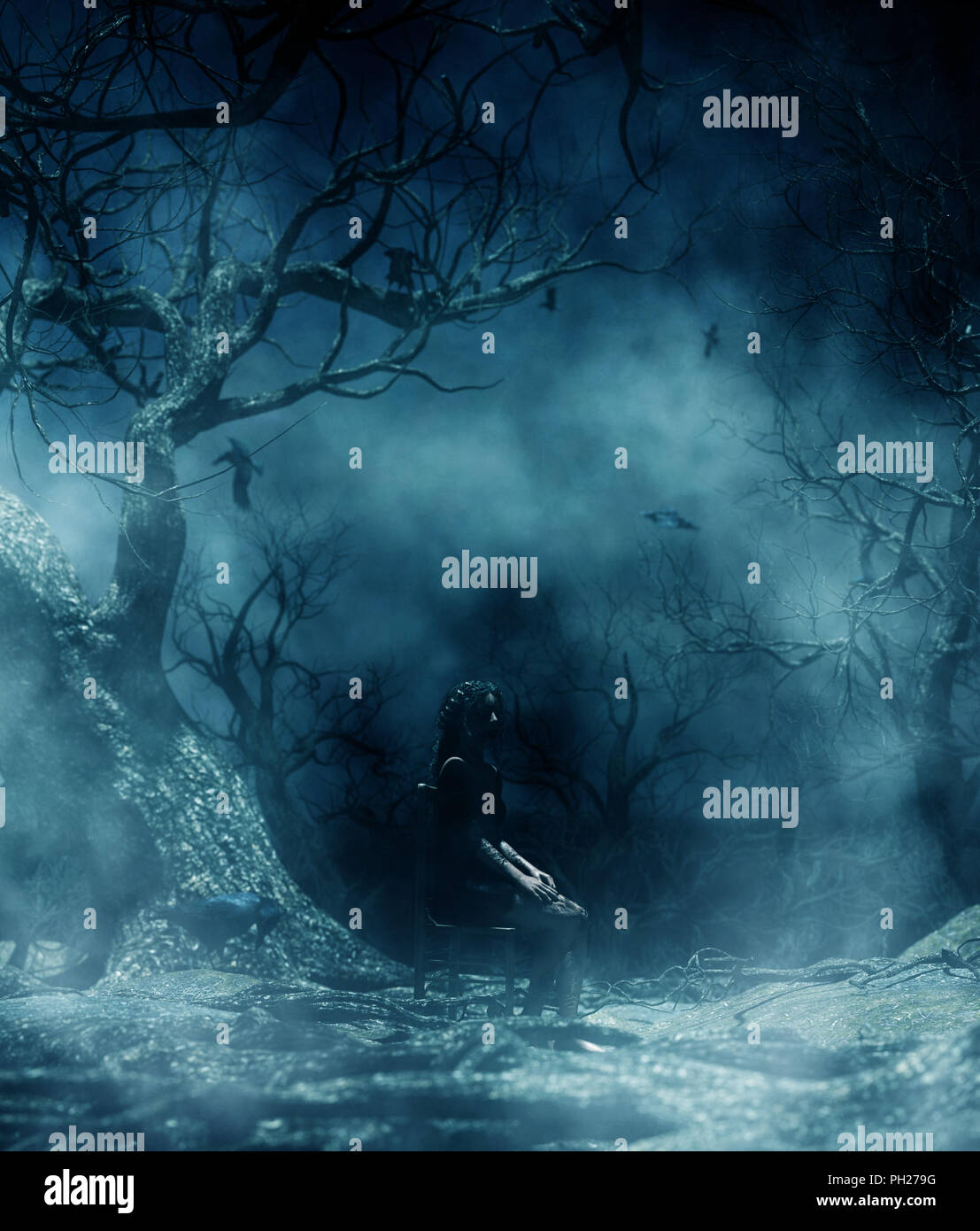 Ghost sitting on chair hi-res stock photography and images - Alamy