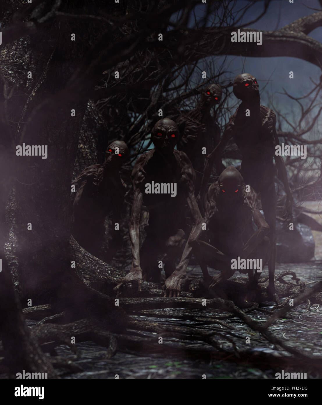 Bogeyman a creature of a nightmare,3d illustration for book ...